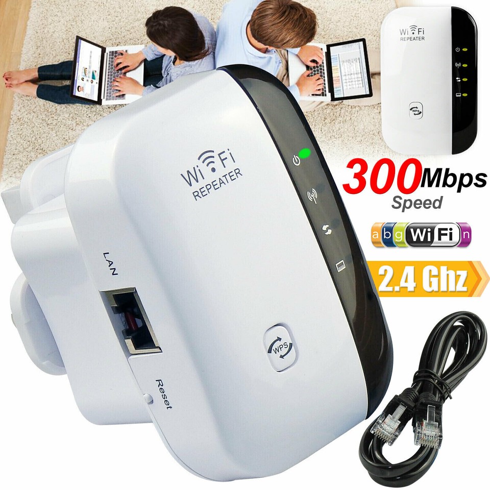 WiFi Blast Extender 300Mbps -Wireless Repeater Booster - UK Plug-WiFi ...