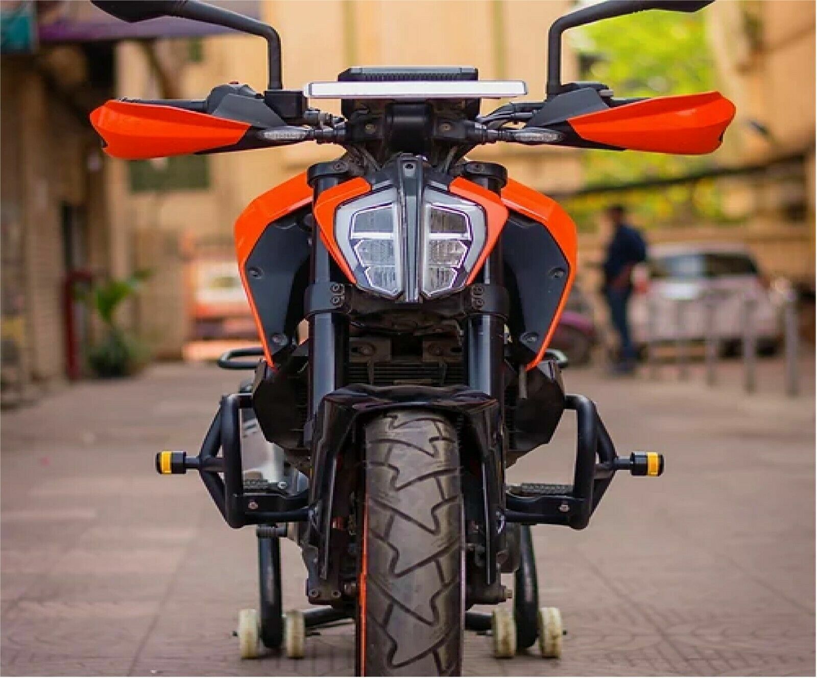 Orange "Small Hand Guard" Fit For KTM DUKE 390, DUKE 200 & DUKE 200 BS6 ...
