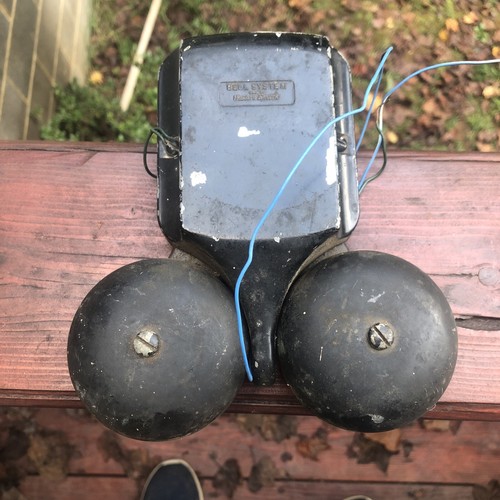 Vintage Bell System Metal Wall Mount External Phone Ringer Western ...