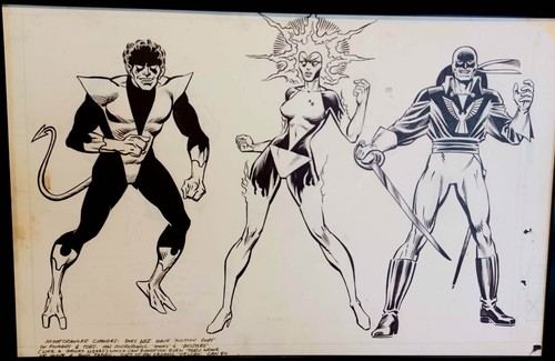 Nightcrawler Binary X-Men by Dave Cockrum 11x17 FRAMED Original Art ...