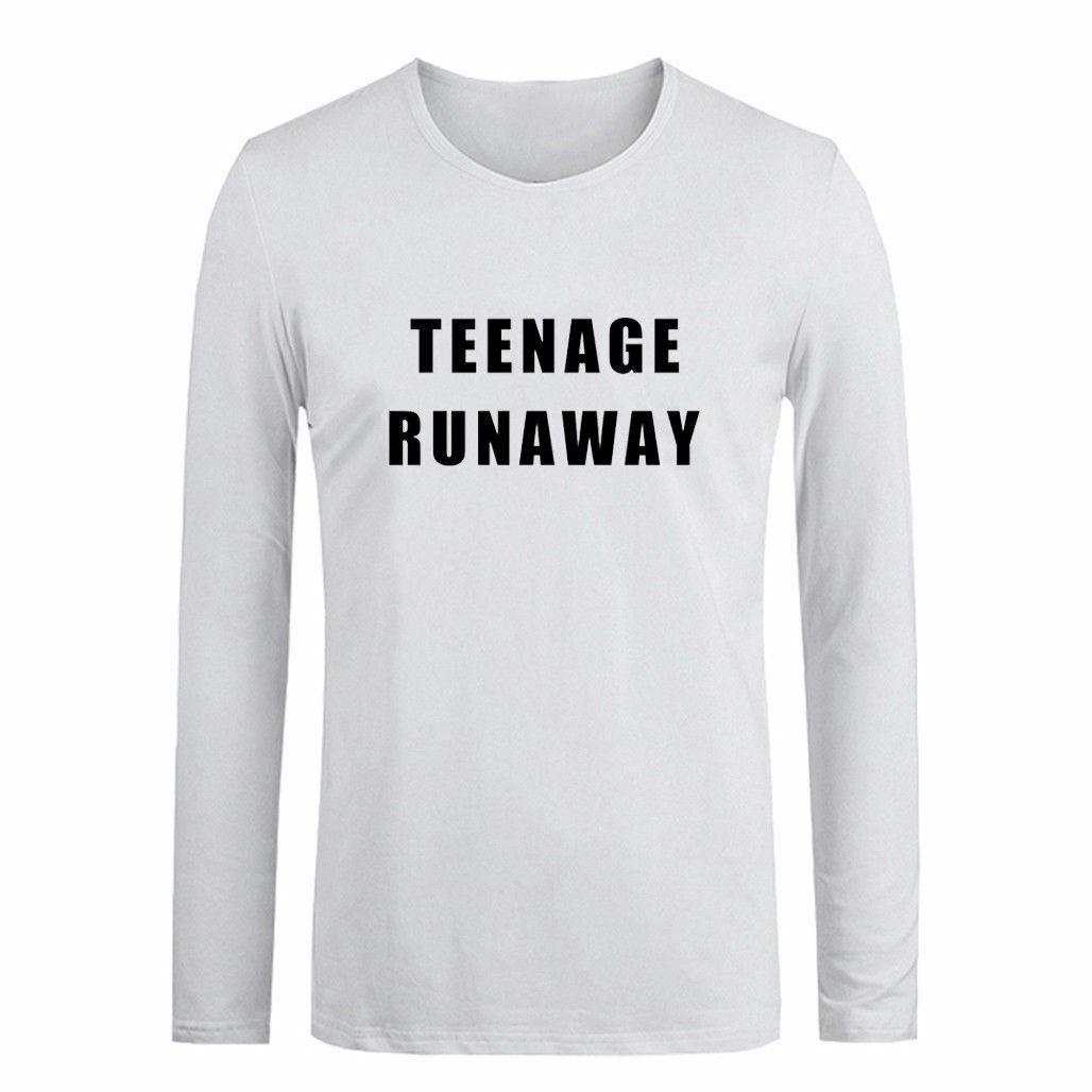 Fashion Teenage runaway Unisex Men Boy T-Shirt Tops Cotton Casual Funny ...