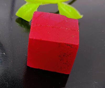 Dyed Gorgeous 70-80 Ct Natural Red Ruby Cube Rough Loose Gemstone 24N ...