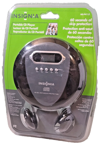 Insignia NS-P4112 Portable CD Player Skip Protection Anti-Shock Walkman ...