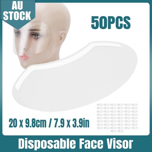 Disposable Face Visor Adhesive Waterproof Transparent Shower Protection ...