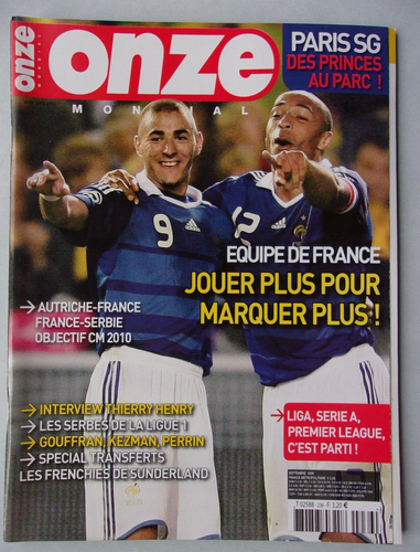 Onze Mondial n°236: Poster: Makelele & Nasri/ Cards: Hoarau-Henrique ...