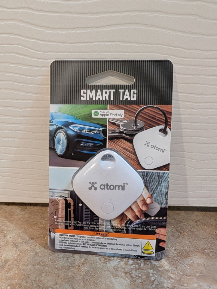 Atomi Smart Tag (for Find My)- works with Apple devices only *battery included* | eBay