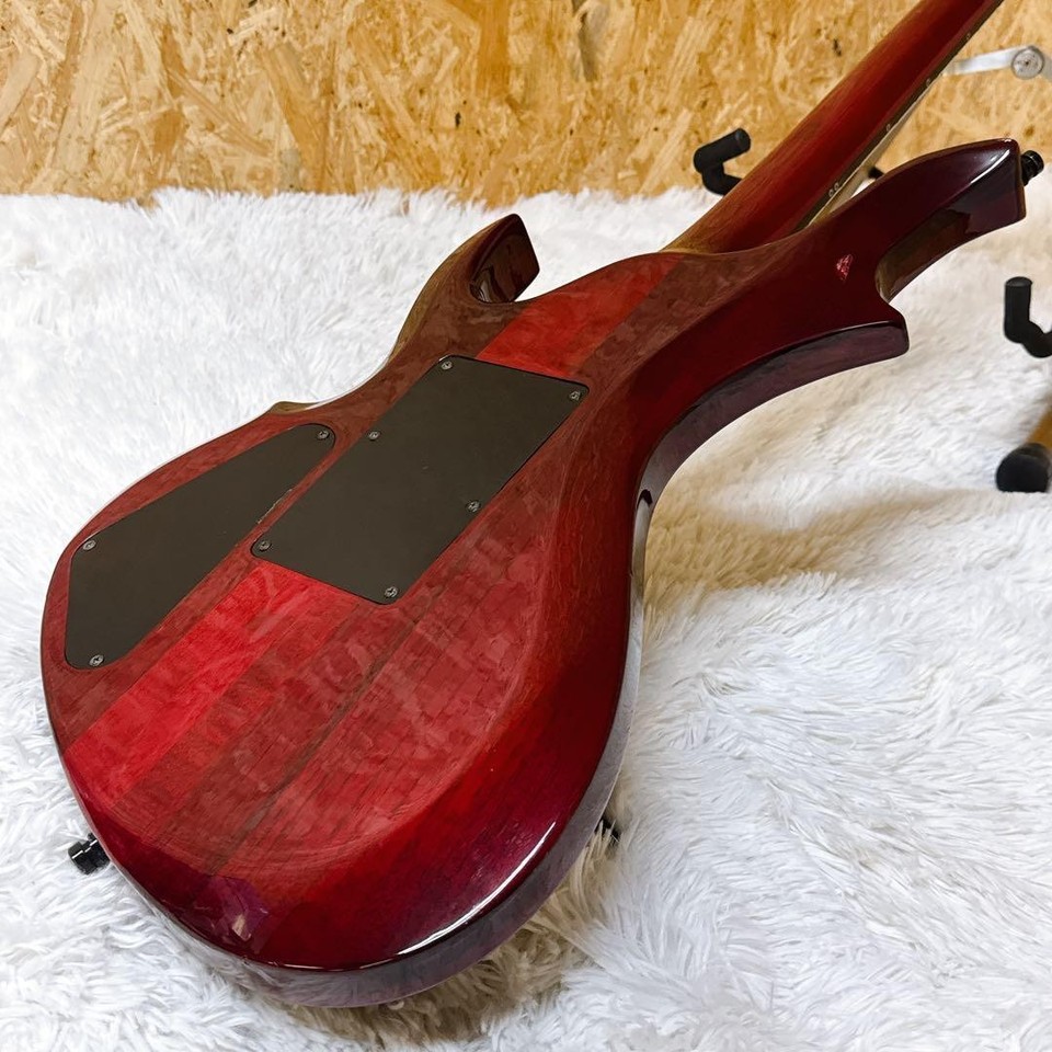 Electric Guitar Grass Roots G-NH-70 Nightmare Coffin Model Wine Red SN ...