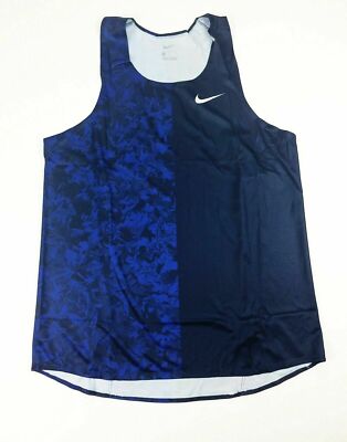 Nike Digital Race Day Elite Running Singlet Track Men's Large Blue ...