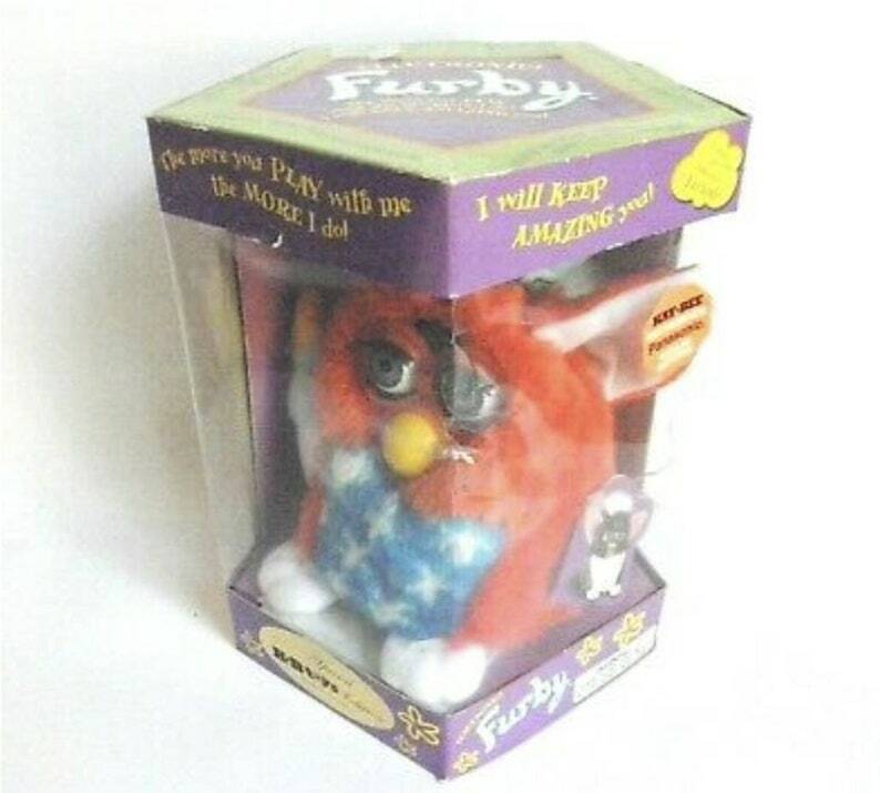 Patriotic Furby 1999 Statue of Liberty Special KB Toys model 70-893 ...