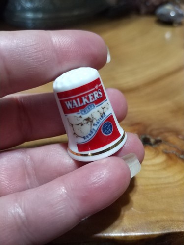 Vintage Walkers crisps potato chips advertising porcelain thimble | eBay