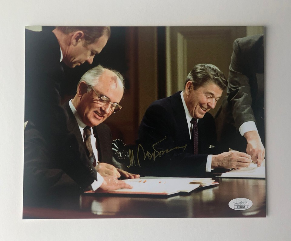 Signed Mikhail Gorbachev 8x10 Photograph JSA COA | eBay