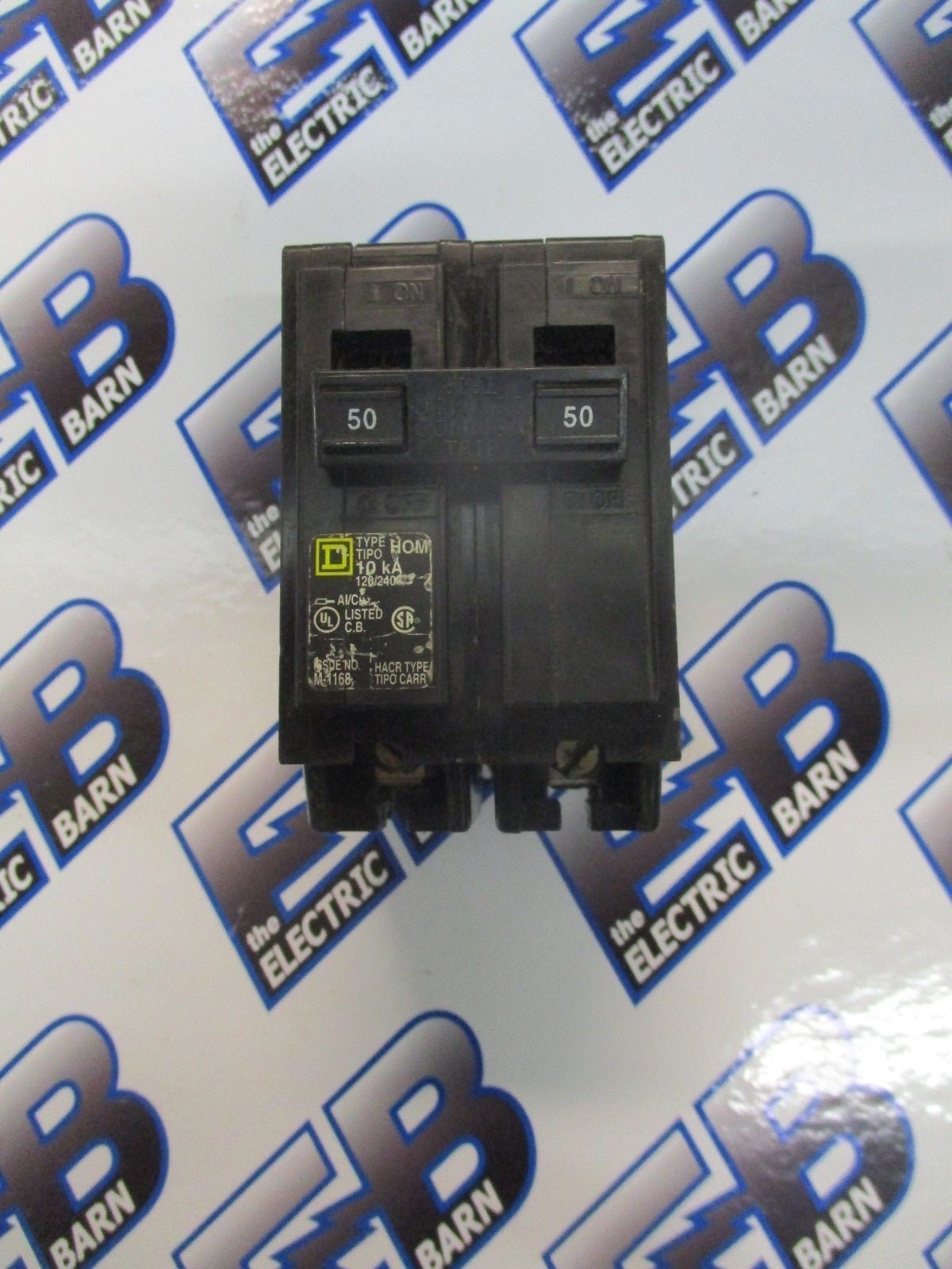 Square D HOM250 Circuit Breaker 50 Amp 240 Volt 2 Pole Plug In 10K ...