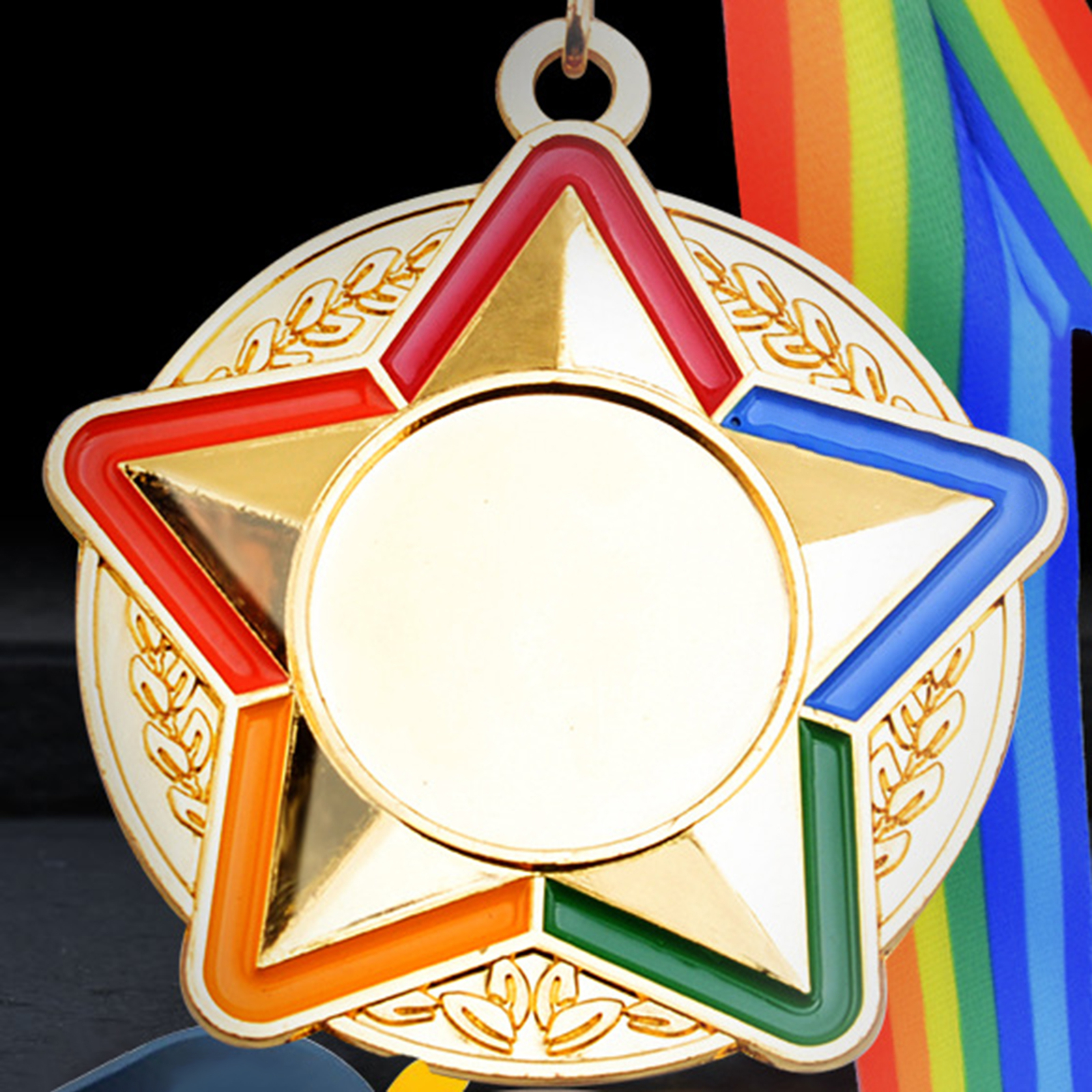 Sports Medal Shiny Commemorative Hand Polishing Sports Medal Colored ...