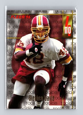 1996 Fleer #149 Stephen Davis Washington Redskins Rookie Football | eBay