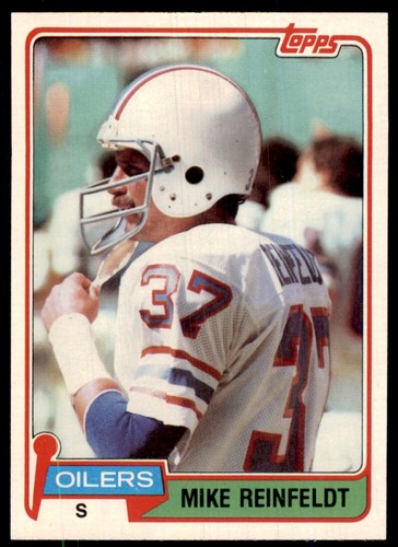 1981 TOPPS MIKE REINFELDT HOUSTON OILERS #491 | eBay