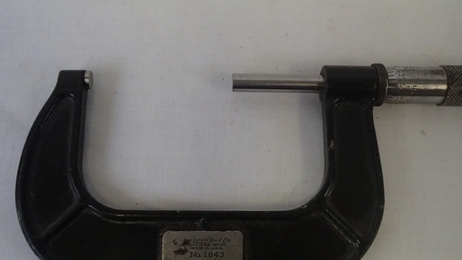 1940's Antique Tool Maker Lufkin Micrometer Caliper No 1843 3" Ten ...