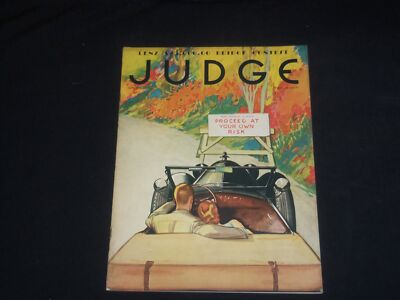1931 OCTOBER 17 JUDGE MAGAZINE - PROCEED AT YOUR OWN RISK - ST 5704 | eBay