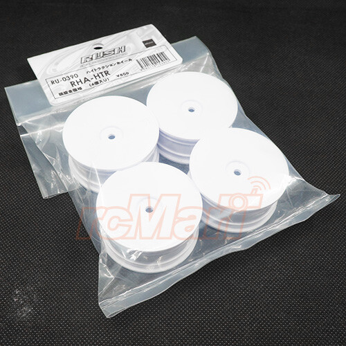 Rush RUSH RHA-HTR High Traction Rim 4 pcs White For 1/10 RC #RU-0390A ...