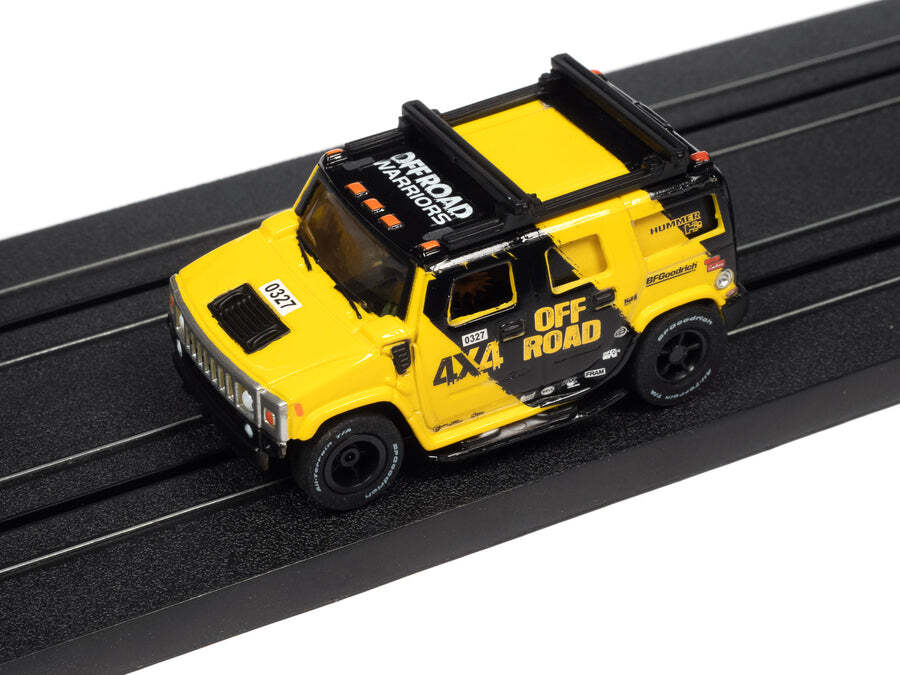 Auto World Xtraction Off Road 2005 Hummer H2 Yellow HO Scale Slot Car ...