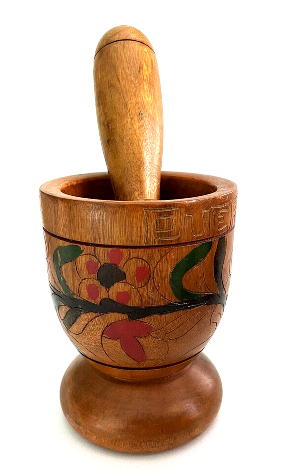 WOODEN MORTAR & PESTLY x MOFONGO PILON Y MACETA PARA MOFONGO MOJITO EN ...