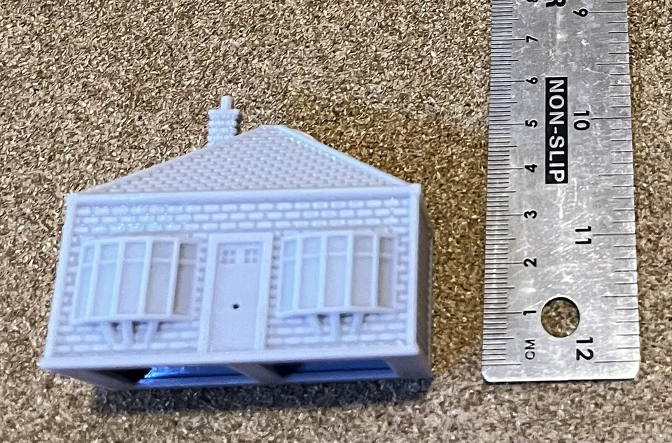 TT Gauge 1/120 Model Train Railway Layout Buildings Scenery Bungalow ...