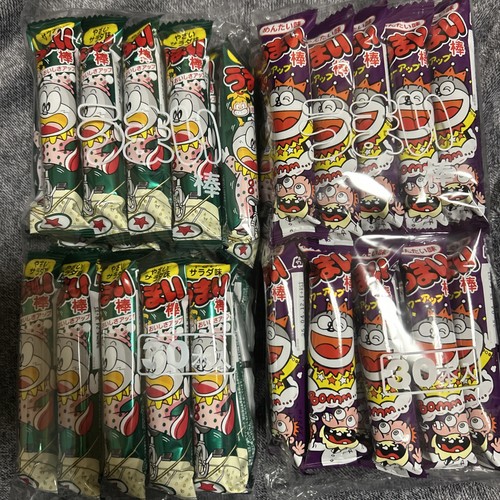 Yaokin Umaibo 30 sticks, set of 2 varietiesVegetable salad flavor ...