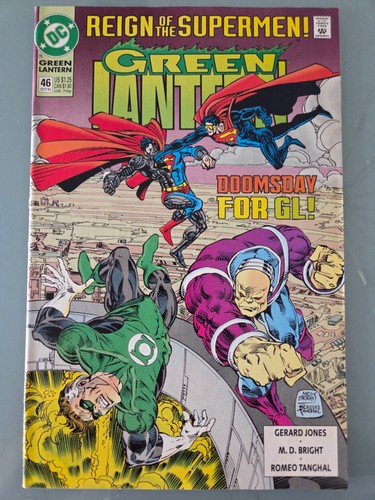 GREEN LANTERN #46 (1993) DC COMICS REIGN OF THE SUPERMEN! MD BRIGHT ART ...