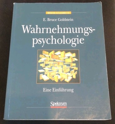 Wahrnehmungspsychologie: Eine Einführung von Goldstein | eBay.de