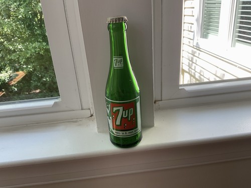Vintage 7oz 7up 7-up Green Bottle You Like It It Likes You IOWA w/ Cap ...