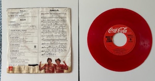Vintage Coca-Cola Rock 'n Roll Stars Red Vinyl Mini 33rpm Record | eBay