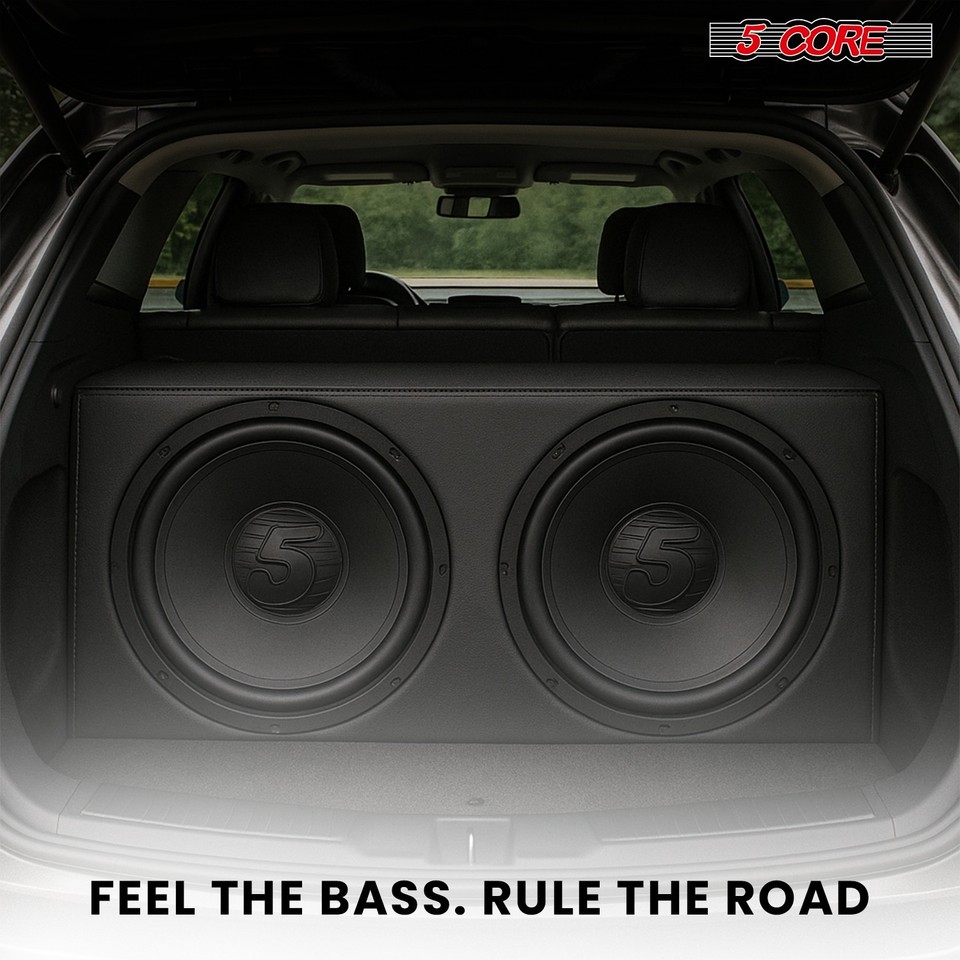 5 Core 12 Inch Subwoofer 400W Car Audio 4Ohm Deep Bass Sub Woofer Loud ...