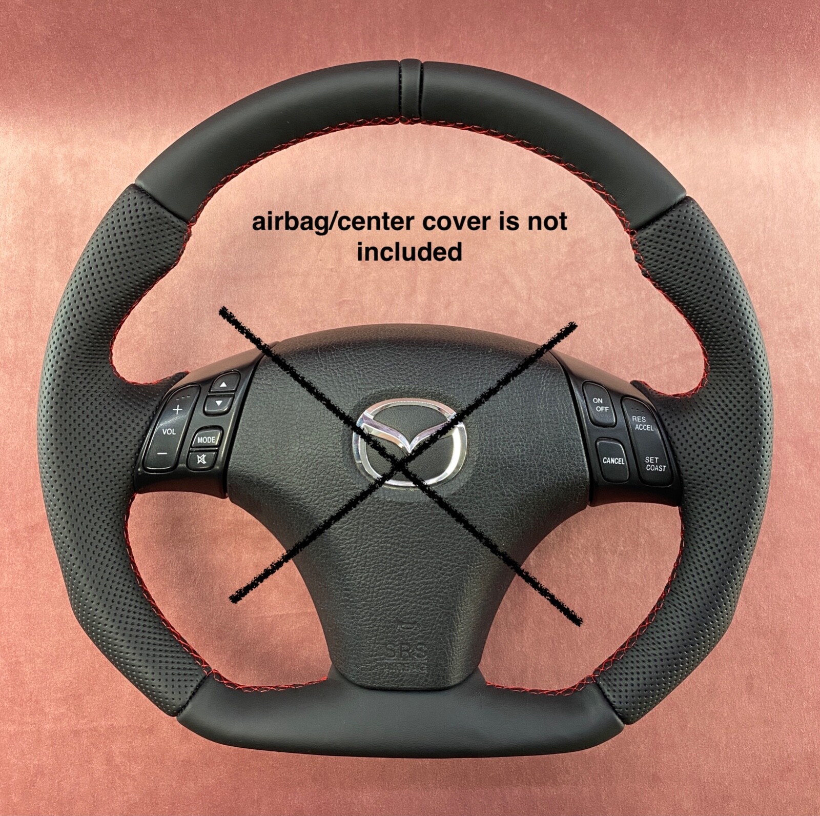 MAZDA custom STEERING WHEEL MAZDASPEED 6 SPORT STYLE FLAT BOTTOM FULL ...