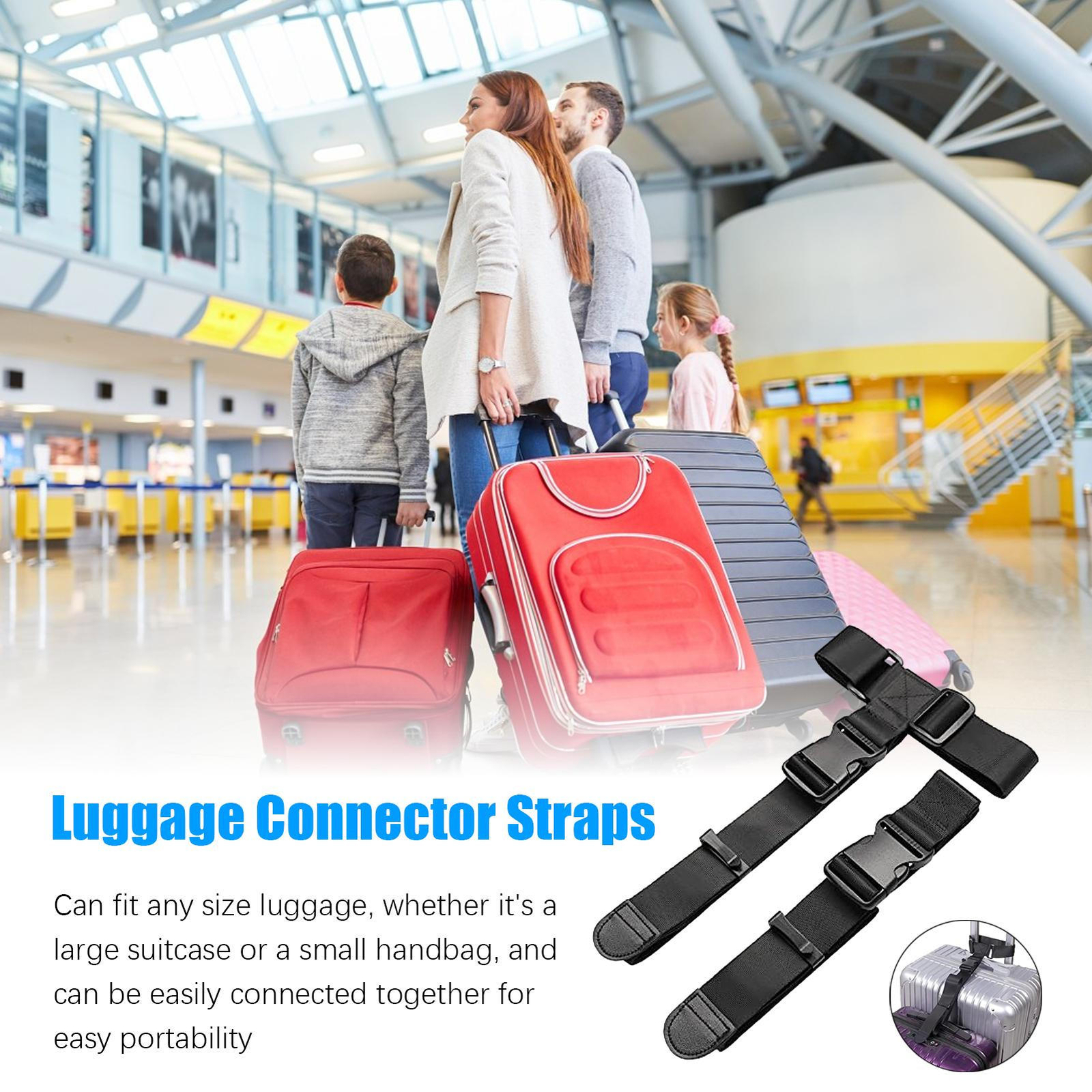 Luggage Strap Heavy Duty Belts Universal Nylon Strap Strength Strap with Buckle | eBay