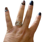 The GO Ring statement retro adjustable 925 silver | eBay
