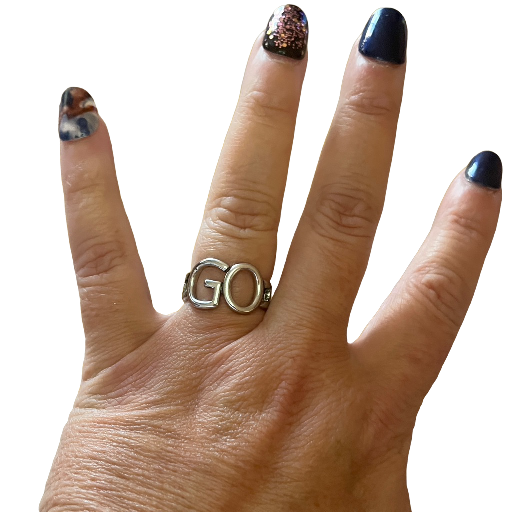 The GO Ring statement retro adjustable 925 silver | eBay