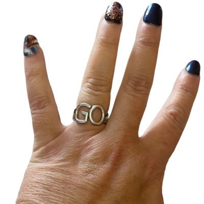 The GO Ring statement retro adjustable 925 silver | eBay