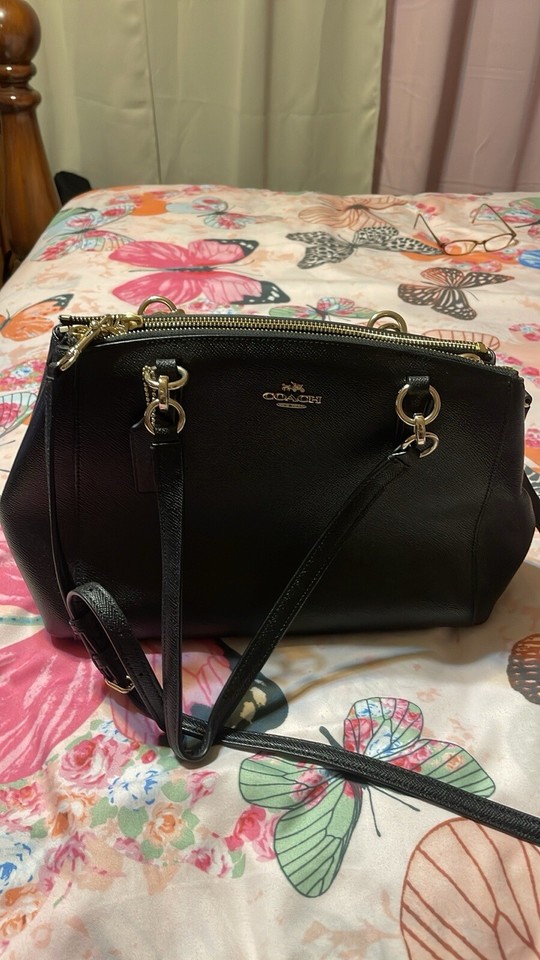 Coach C1554 Women's Crossbody Rowan File Bag - Black 195031446801| eBay