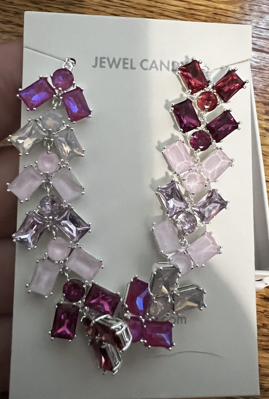 Bomb Party Jewel Candy Frosted Pink Lollipop The Lyric RBP7380 Silver ...