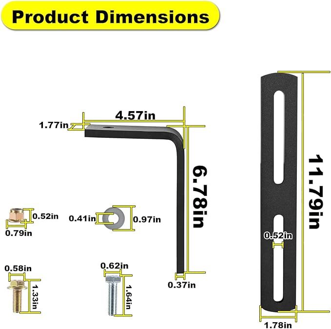 BE23519 For John Deere Tractor Round Baler Display Monitor Mounting ...