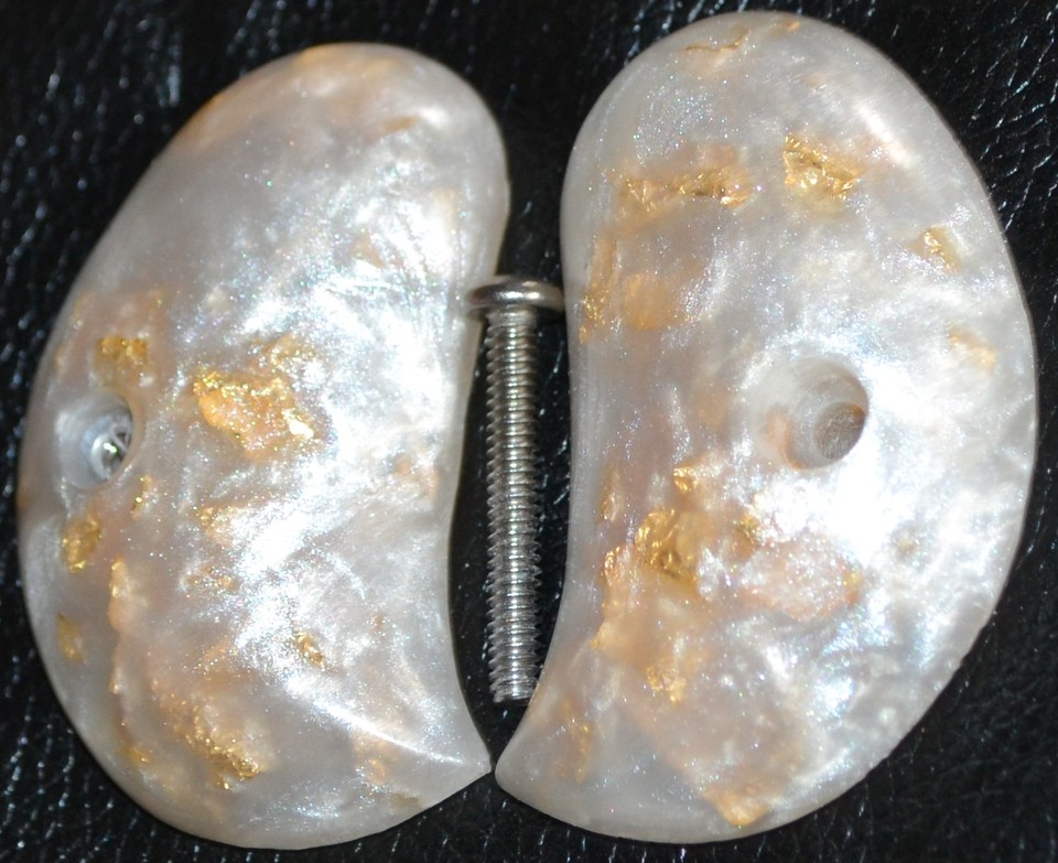 American, Hawes, Herters, Derringer pistol grips pearl/gold leaf +screw ...