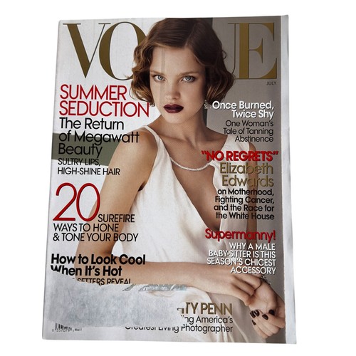 Vogue Magazine 2007 Elizabeth Edwards Cover Fashion Ads Promo Art ...