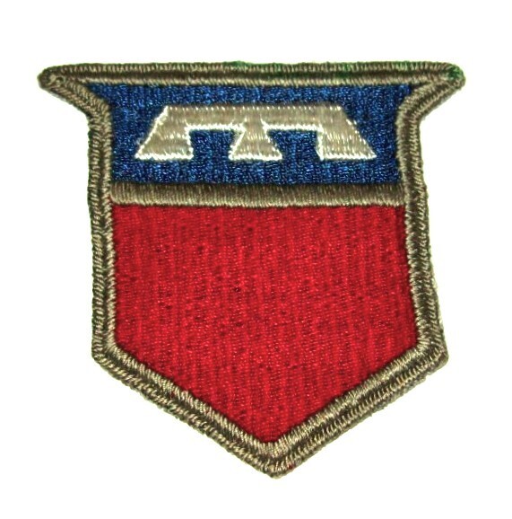 ORIGINAL CUT-EDGE BLACK-BACK WW2 FRENCH MADE 76th INFANTRY DIVISION ...