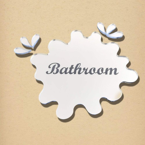 Puddle Sign - Engraved - Mirrored | eBay