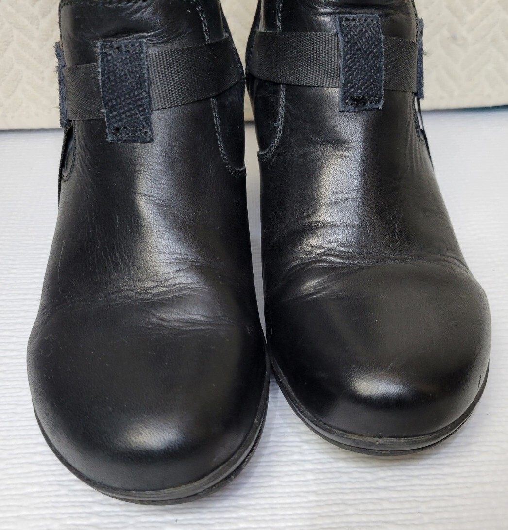 Merrell Evera Fade Womens Black Leather Suede Side Zip Ankle Boots Size ...