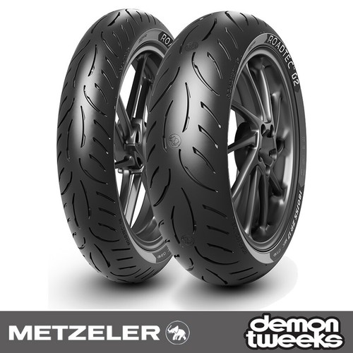 Metzeler Roadtec 02 Motorcycle Tyre Set - 120/70 ZR17 58W & 180/55 ZR17 ...
