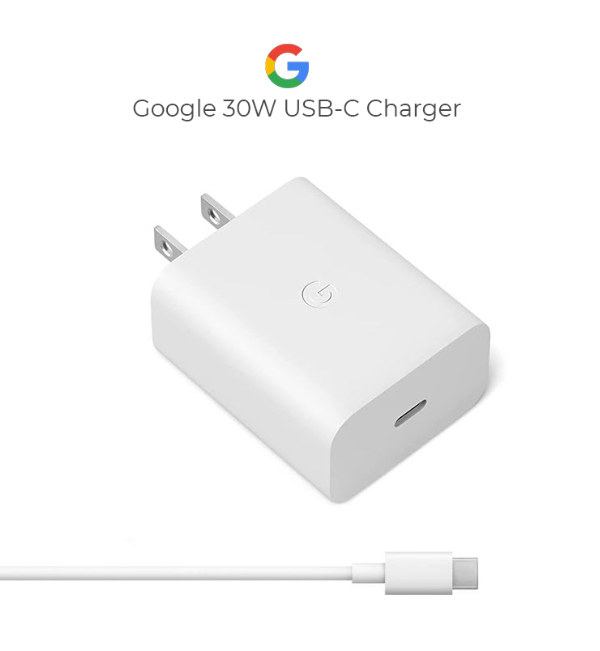 Official Genuine Google 30W PD Fast Charger USB-C Fits Pixel 8 7 6 5 ...