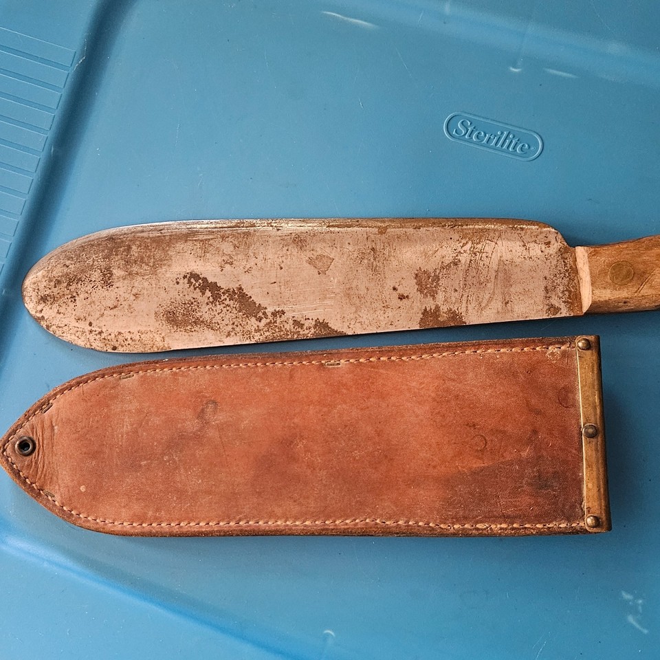 WWII Bolo Knife USMC Machete Marine Corps Chatillon NY w/Sheath Boyt 45 ...