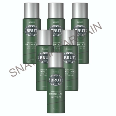 6 x BRUT ORIGINAL MENS DEODORANT BODY SPRAY 200ml LONG-LASTING | eBay UK