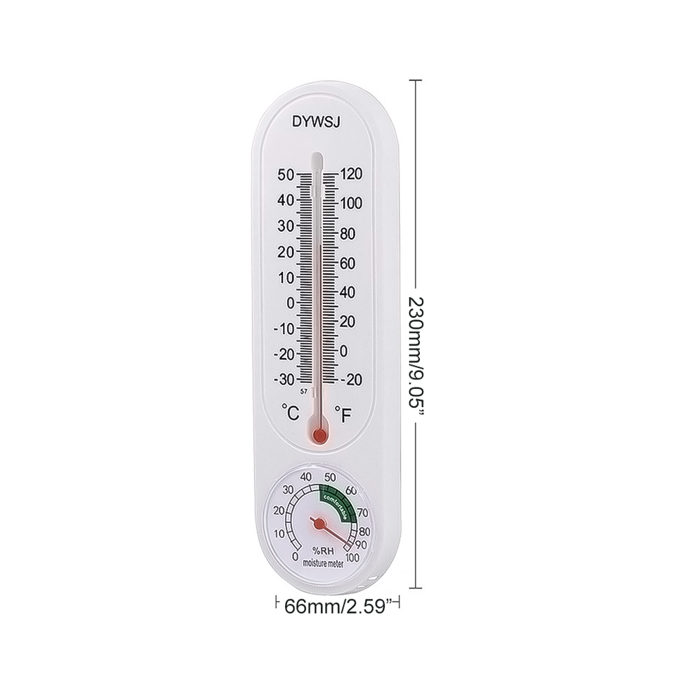 Humidity Wall Thermometer Meter Indoor Outdoor Hang Greenhouse Breeding ...