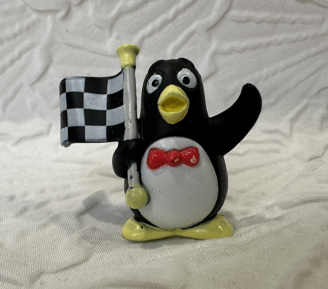 TOY STORY 2 Wheezy The Penguin PVC Figure 1.5in Doll PIXAR with Flag ...